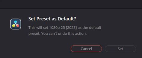 DaVinci Resolve 18 paramètres par défaut des projets feub net