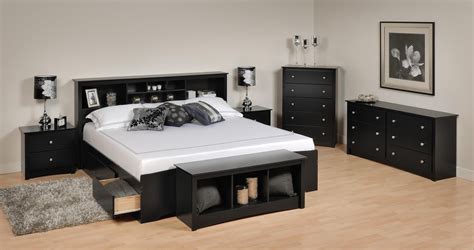 Sonoma Platform Storage Bedroom Set Finishblackset6 Piecesizeking