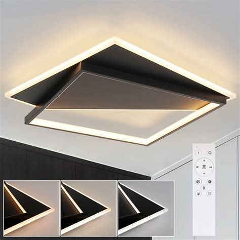 Zmh Led Deckenleuchte Modern Design Quadraten Led Fest Integriert