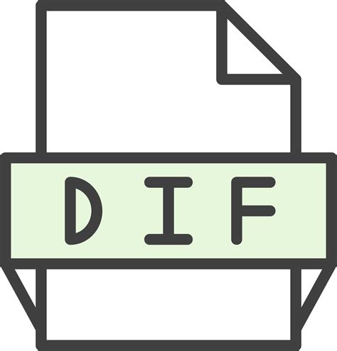 dif file format icon 15692388 vector art at vecteezy