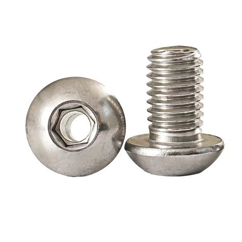 Stainless Steel A2 A4 Button Head Hexagon Socket Cap Screws ISO7380 M3