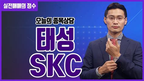 종목상담 태성 Skc 종목 상담 부탁드려요 │ 주식 주가 Youtube