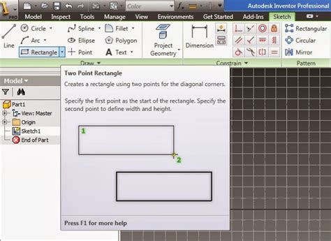 Tutorial Pembuatan Extrude Di Autodesk Inventor Professional 2012 ~ Cam Q