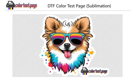 Dtf Color Test Print Page Color Test Page