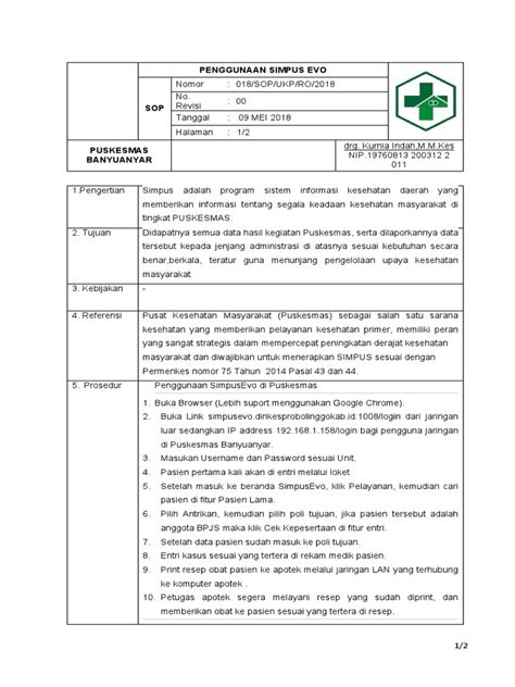 8238 018 Sop Simpus Pdf