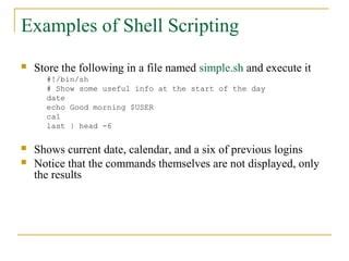 Unix Fundamentals PPT