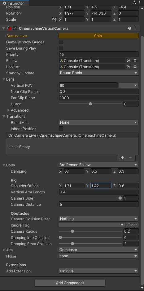 Creating A 3rd Person Camera In Unity Using Cinemachine By Tyler