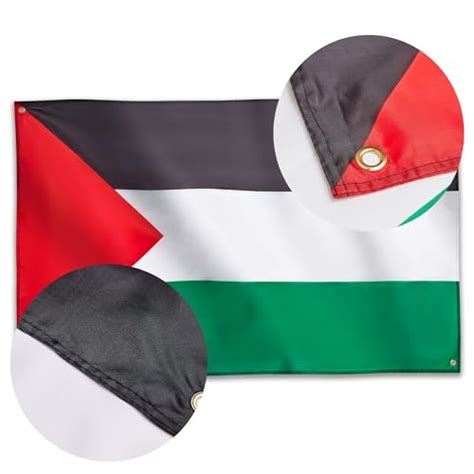 Runesol Palestine Flag 91x152cm 3ft X 5ft Palestinian Banner 4