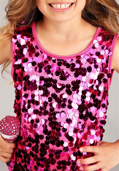Pink Pop Singer Costume For Girls