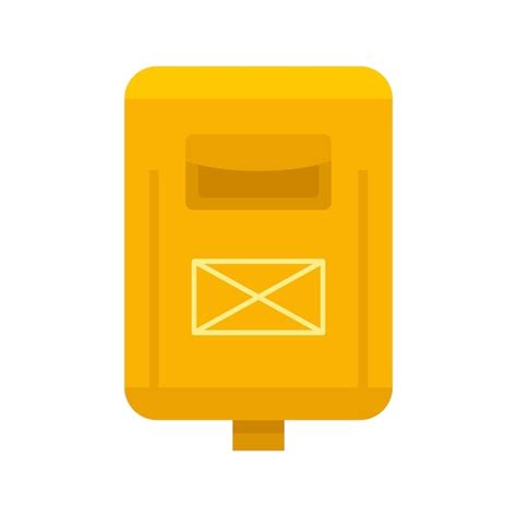Ícone de caixa de correio de boletim informativo ilustração plana do