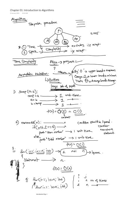 solution chapter 1 introduction to analysis of algorithm aoa for