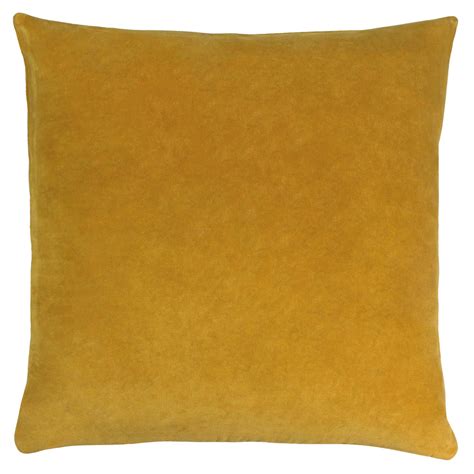 Furn Solo Ochre Velvet Cushion Wilko