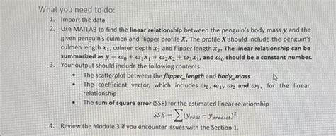 Solved What You Need To Do 1 Import The Data 2 Use Matlab