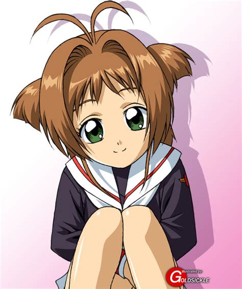 Sakura Sitting By Goldsickle On Deviantart