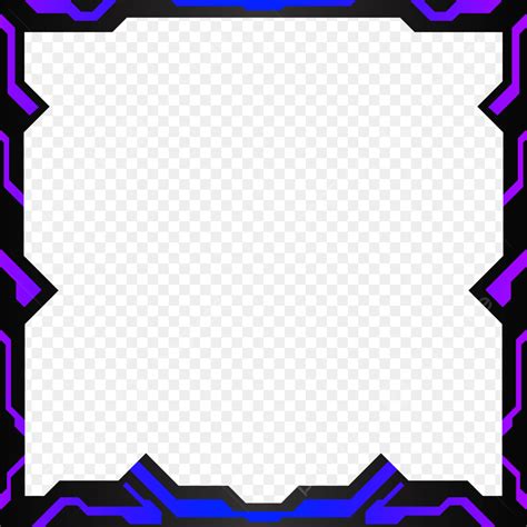 Twitch Live Streaming Overlay Png Image Square Shape Gaming Border