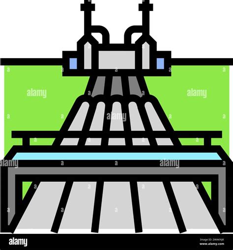 Pipeline Geothermal Energy Color Icon Vector Illustration Stock Vector