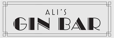 Personalised Insert For Light Box Gin Bar Personalite