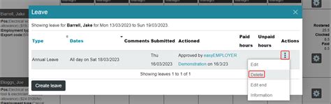 Leave Approve Decline Leave Requests Easyemployer Support