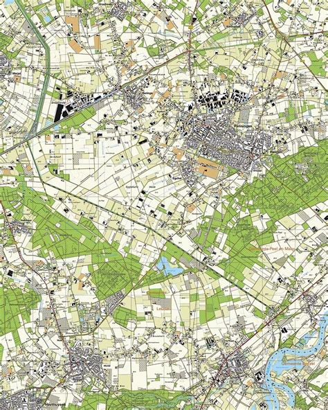 Deze Topografische Kaart 58B Geeft Een Zeer Gedetailleerd Beeld Van De
