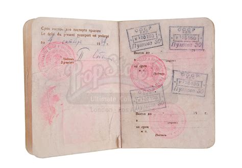 Sergey Kouzminskys Michael Caine Fake Russian Passport Prop Store