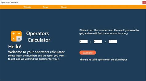 Github Aniretakts Operatorcalculator