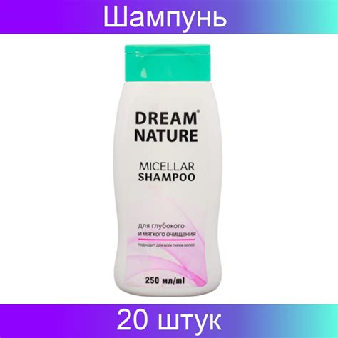 DREAM NATURE Шампунь для волос, 250 мл - купить с доставкой по выгодным ...