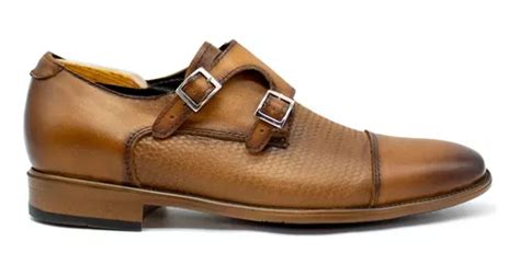 Zapato De Vestir En Piel Miel Monk Caballero Andre Bocassi