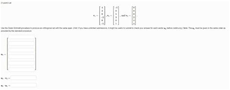 Solved 1 Point Let V1 430205 V2 505301 And Chegg Com