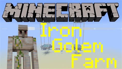 Minecraft Iron Golem Farm Tutorial Minecraft 112 And Pocket Edition