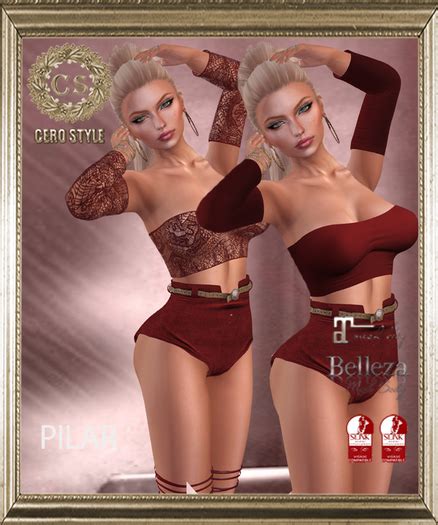 Second Life Marketplace Cero Style Pilar Outfit Red