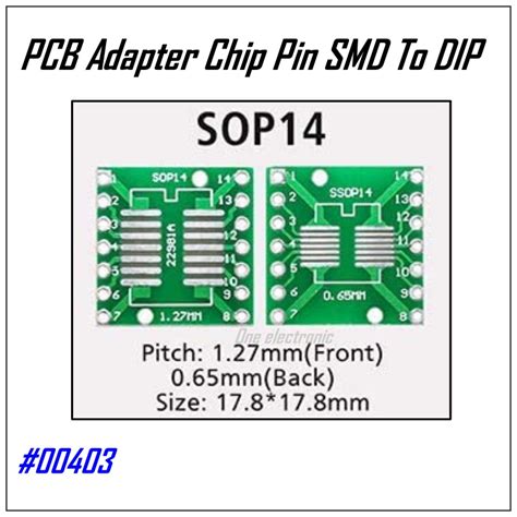 Jual PCB Board Converter Smd Mm Mm SOP SSOP Pin To Mm DIP Shopee Indonesia