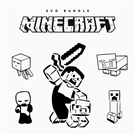 Minecraft V2 SVG Bundle Master Bundles