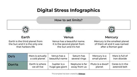 Digital Stress Infographics Template