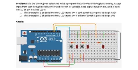 Solved Problem Build The Circuit Given Below And Write A Chegg