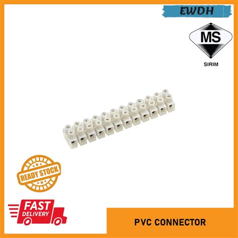Pvc Connector Terminal Block Barrier Wire Connector Electrical A A Ready Stock Shopee Malaysia