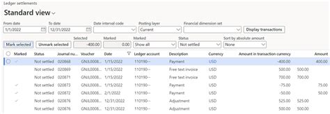 年终结算之前感知分类帐结算参数 Finance Dynamics 365 Microsoft Learn