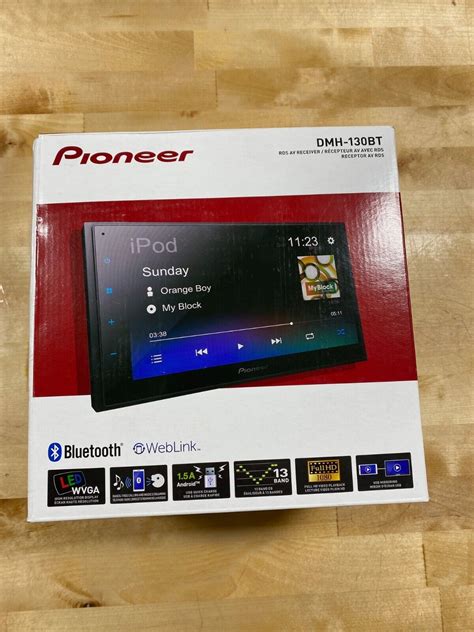 Pioneer DMH 130BT Double Din RDS AV Receiver Brand New Ready To Ship