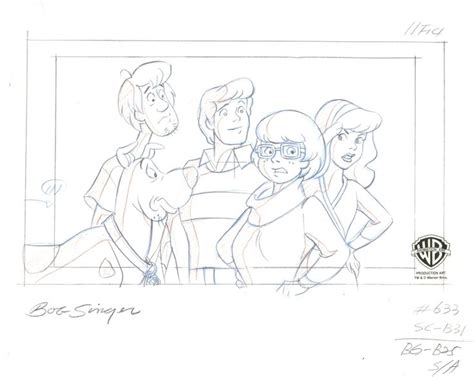 Whats New Scooby Doo Original Production Drawing Scooby Doo Shaggy