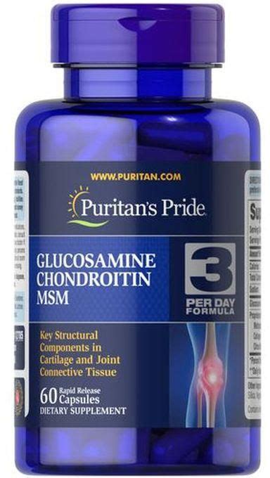 Puritans Pride Glucosamine Chondroitinandmsm Joint X 60cap Price From