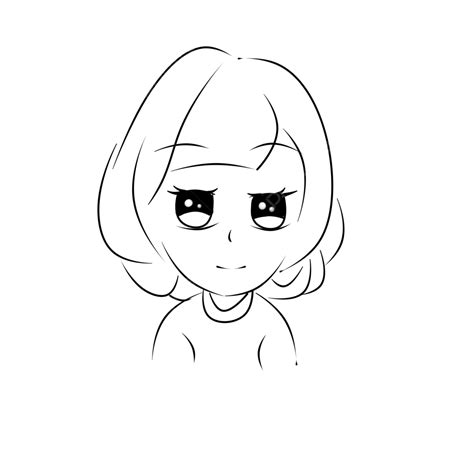 Cartoon Sketch Hand Drawn Hairstyle Line Drawing Line Draft Cartoon