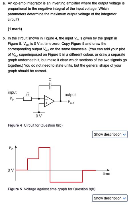 Solved A ﻿an Op Amp Integrator Is An Inverting Amplifier