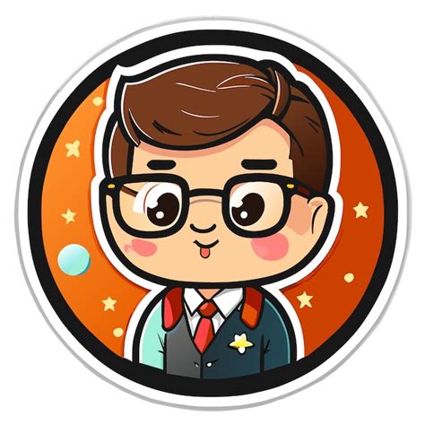 Adhesivo De Dibujos Animados Con El Diseño Del Concepto Del Día Del