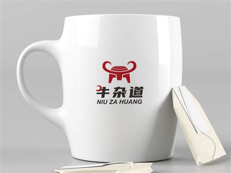 牛杂道logo设计 餐饮logo墨吉logo 站酷zcool