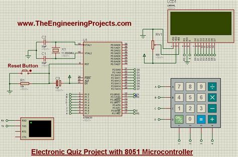 Electronic Quiz Project With 8051 Microcontroller The Engineering Projects