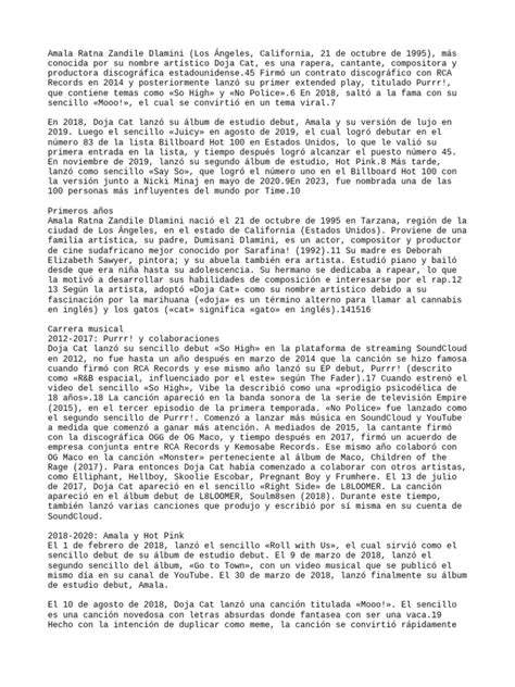 Dojacat Pdf Grabación De Sonido Musica Popular