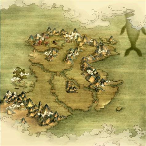 天之痕仙山岛地图中国风大地图