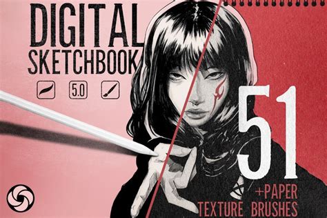 Digital Sketchbook For Procreate Sketch Brushes Liners