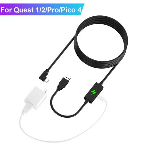 สายข้อมูลสำหรับชาร์จ5ม สำหรับการแสวงหา Oculus 2 Quest Pro Pico3