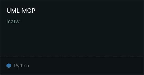 Uml Mcp Glama