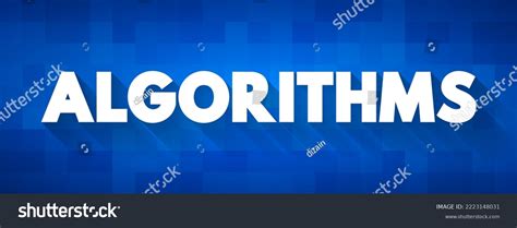 Algorithms Finite Sequence Rigorous Instructions Typically Stock Vector